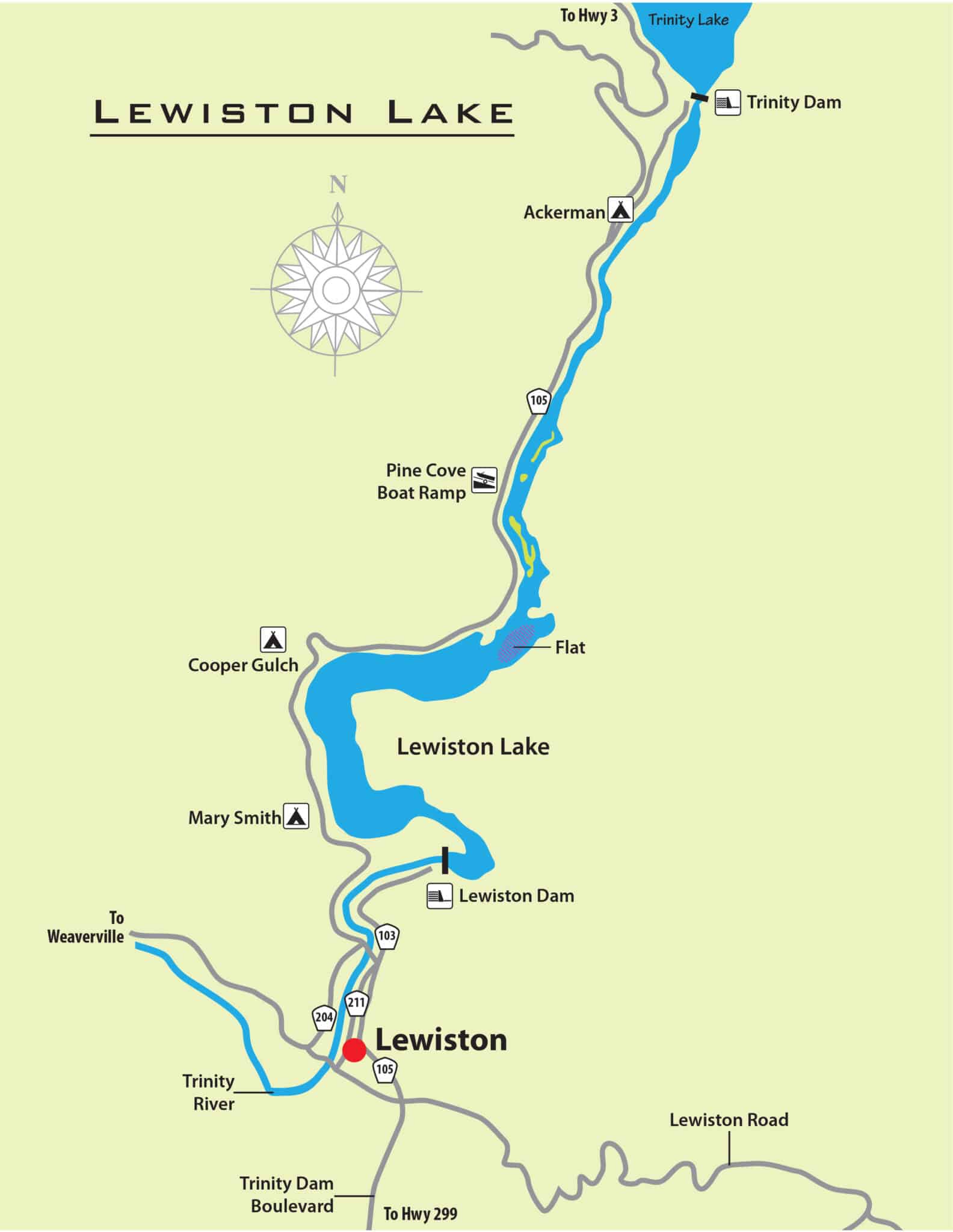 Lewiston Lake - California Fly Fisher